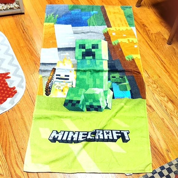 Minecraft | Bath, Skin & Hair | Kids Minecraft Towel Vguc | Poshmark